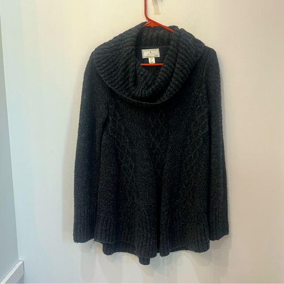 ruby moon | Sweaters | Anthropologie Ruby Moon Gray Turtle Cowl Neck ...